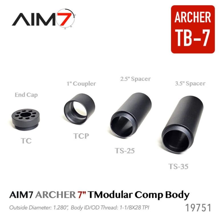 AIM7 Precision ARCHER TB Modular Linear Compensator Body w/ End Cap ...