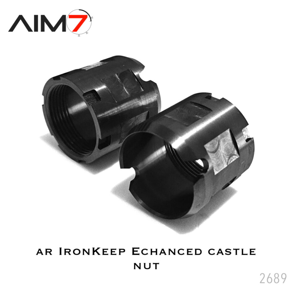 Aim7 IronKeep Billet AR15/AR10 HK 416/MR556 A5 mil-spec Castle Nut ...