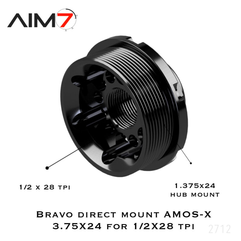 Aim7 AMOS-X 1.375-24 Bravo (HUB) Direct Thread Mounts - AIM7 Tactical