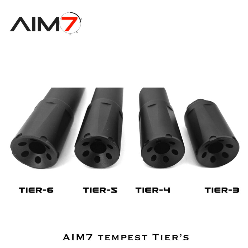 AIM7 TEMPEST Tier Linear Muzzle Compensators - AIM7 Tactical
